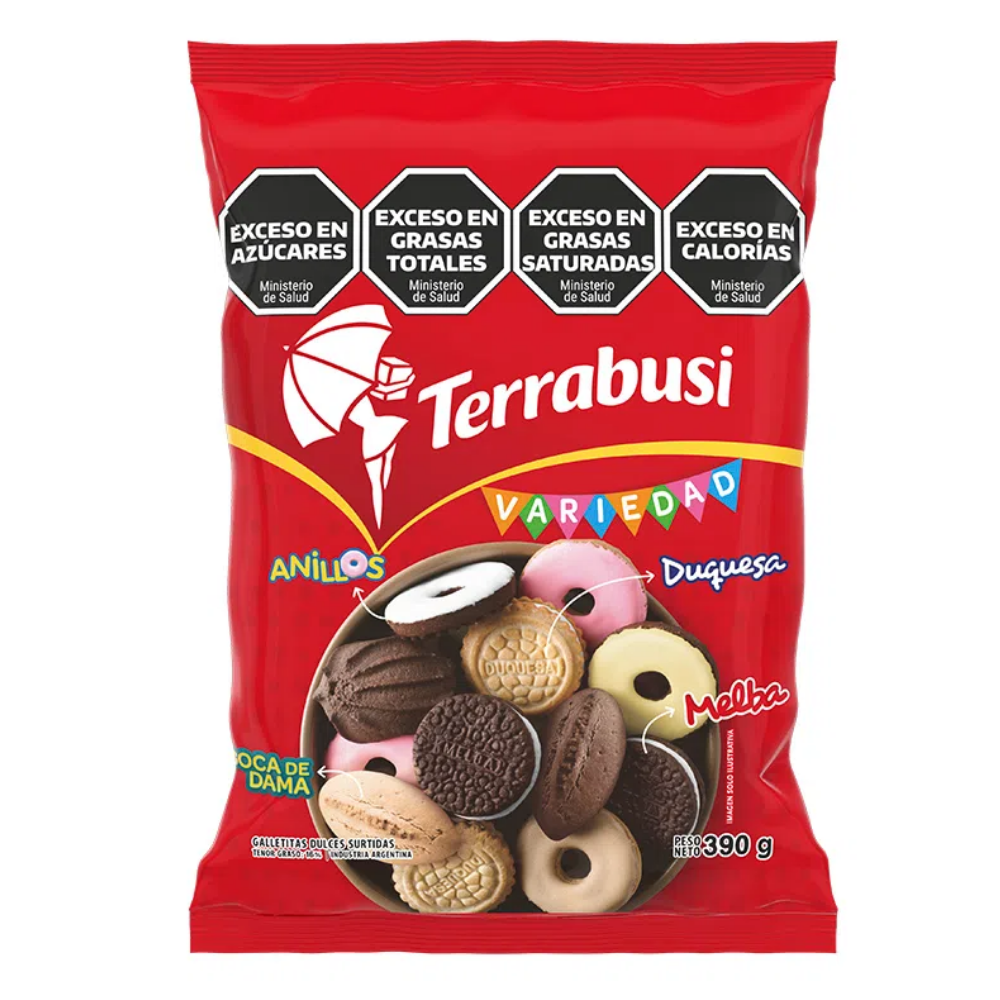 GALLETITAS VARIEDAD TERRABUSI 20X390G - Golozinas Luján