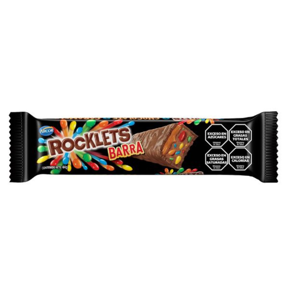 CHOCOLATE ROCKLETS BARRA 20X45G - Golozinas Luján