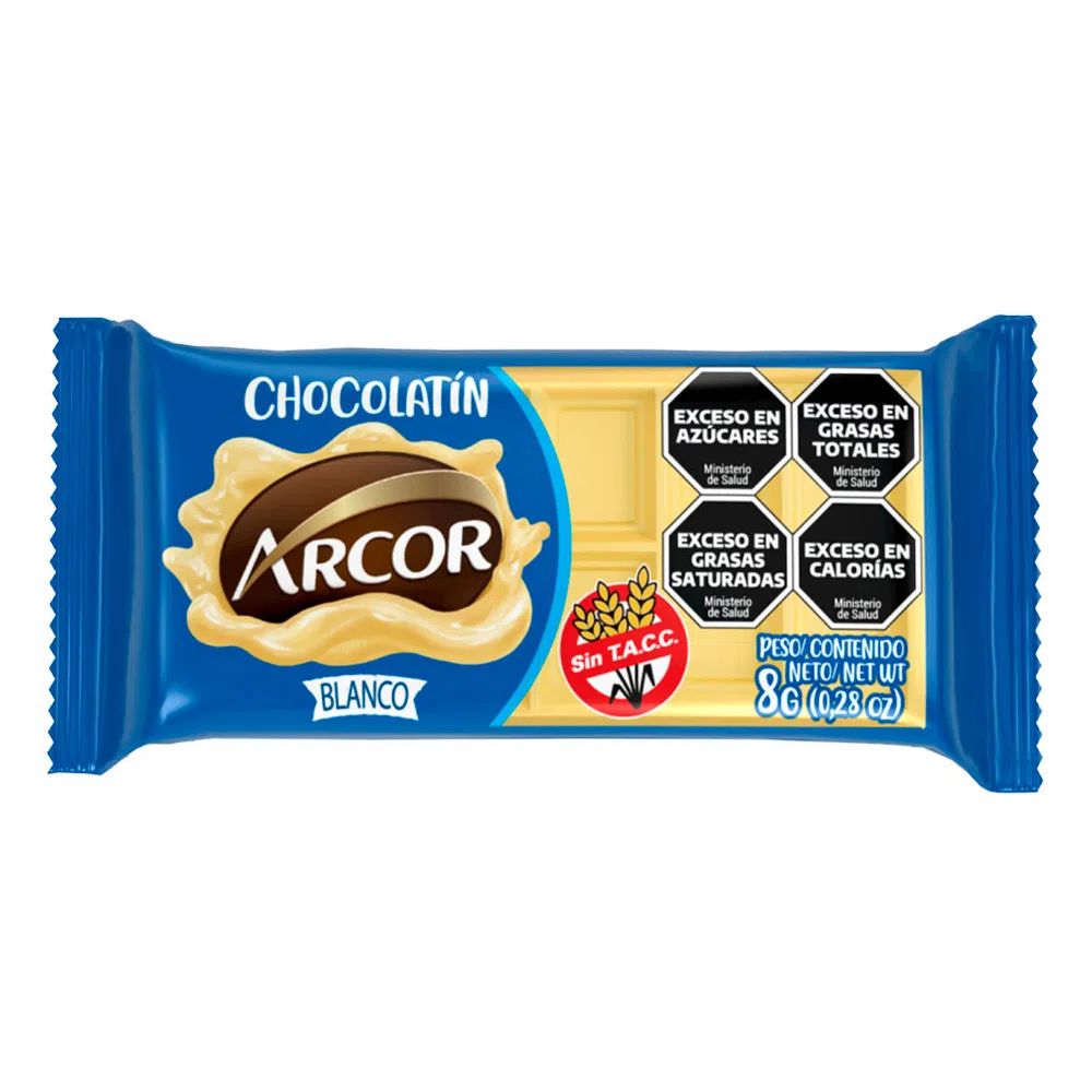 CHOCOLATE ARCOR BLANCO 20X8G - Golozinas Luján