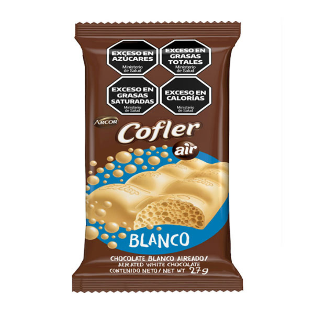 CHOCOLATE COFLER AIR BLANCO 20X27G - Golozinas Luján