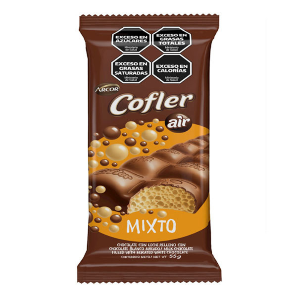 CHOCOLATE COFLER AIR MIXTO 10X55G - Golozinas Luján