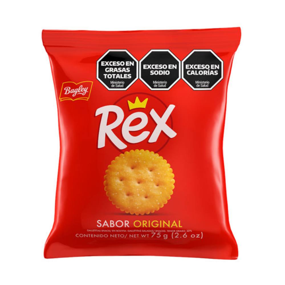 GALLETITAS REX ORIGINAL 32X75G - Golozinas Luján