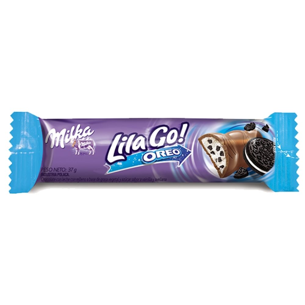CHOCOLATE MILKA LILA GO OREO 37G - Golozinas Luján