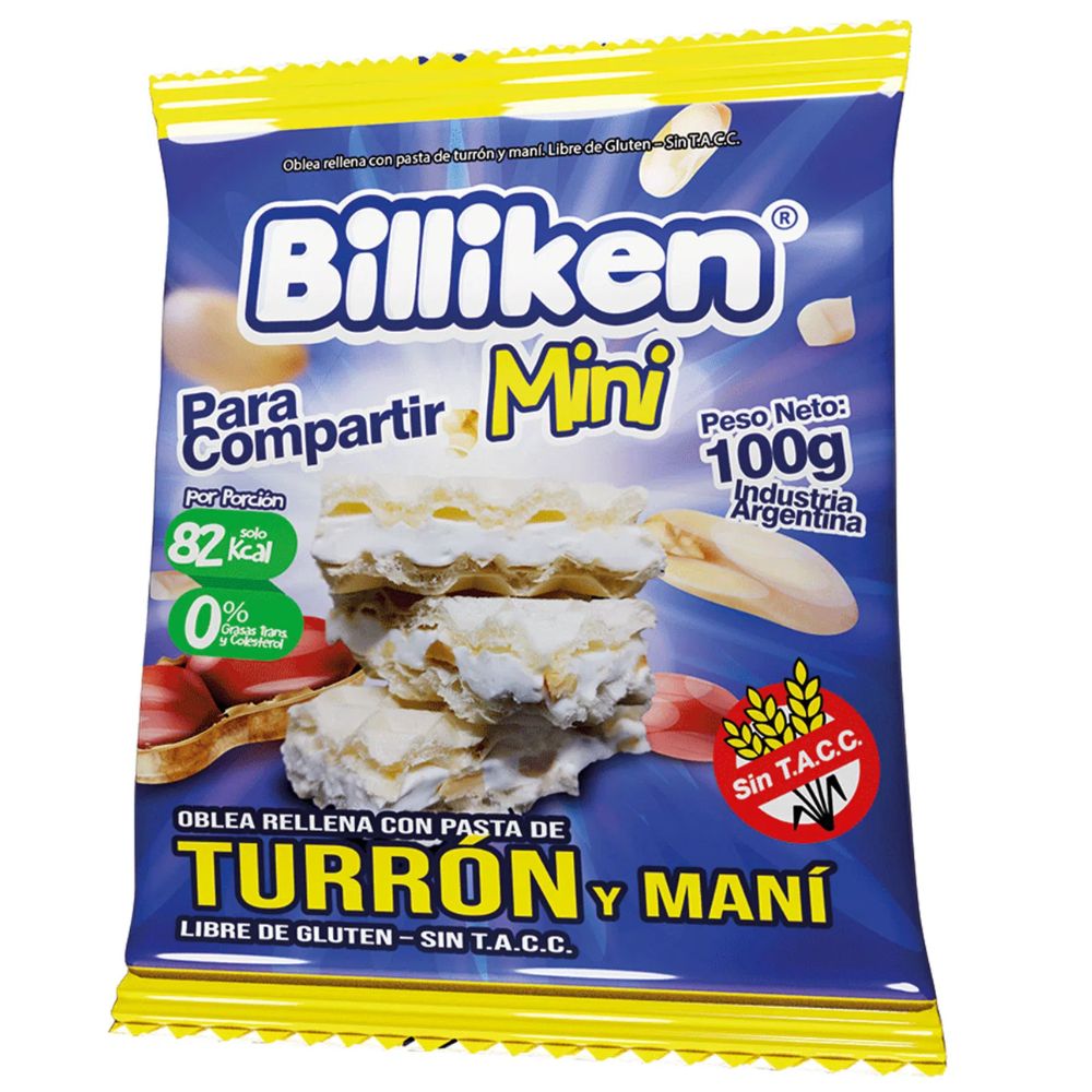 MINI TURRON BILLIKEN 24X100G - Golozinas Luján