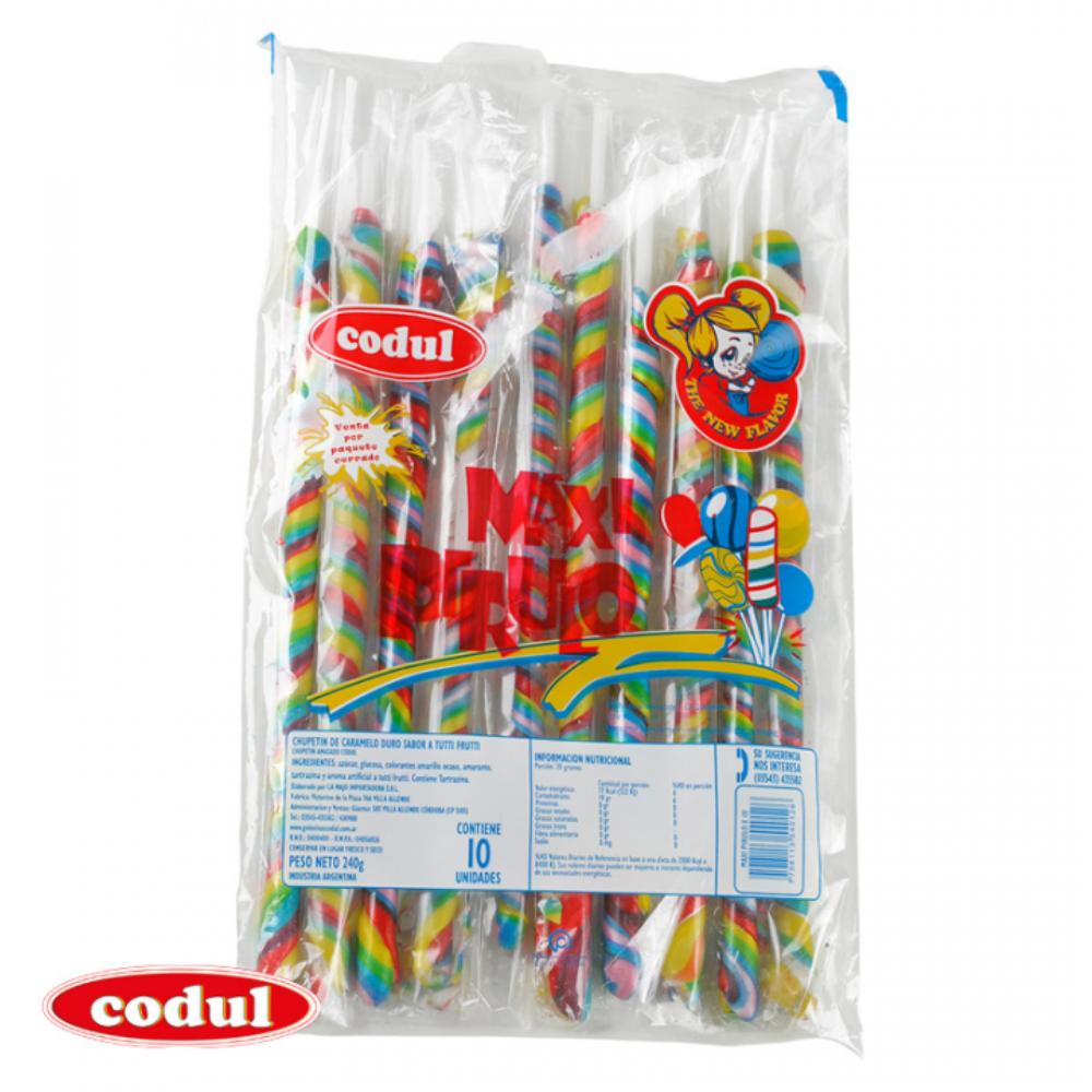 CODUL CHUPETIN PIRULO X20U - Golozinas Luján