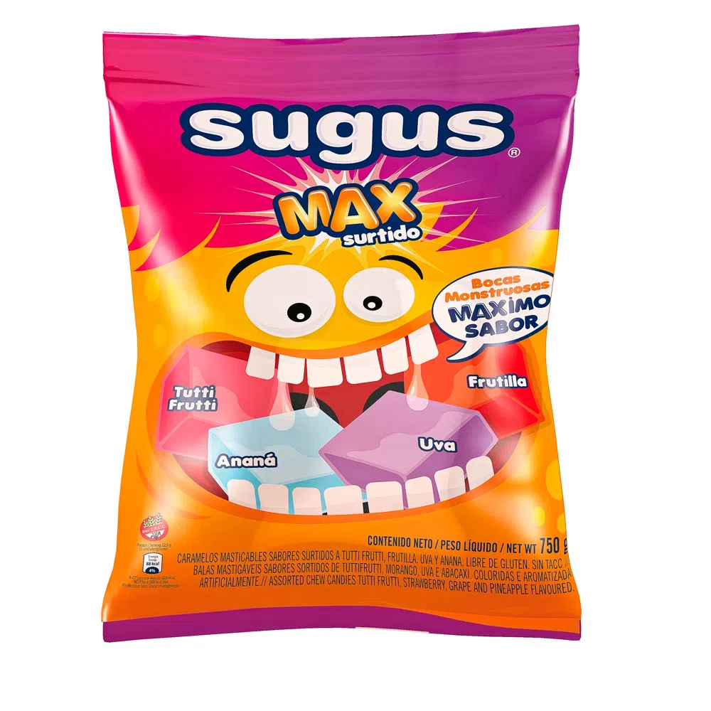 CARAMELOS SUGUS MAX X750G - Golozinas Luján