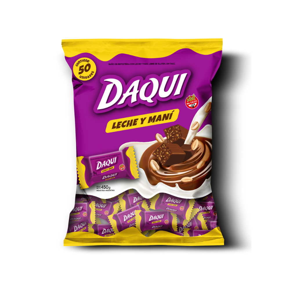 DAQUI BOMBONES CHOCOLATE CON MANI X50U - Golozinas Luján