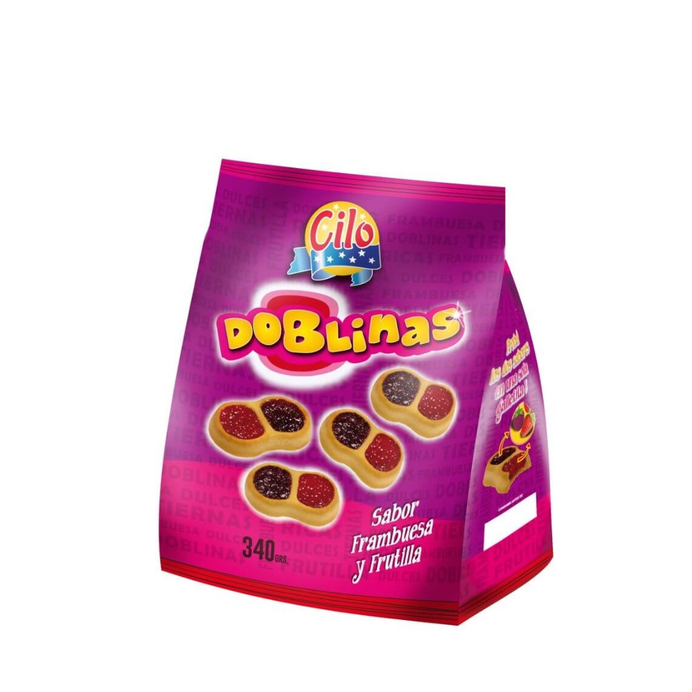 GALLETITAS CILO DOBLINAS FRAMBUESA 12X320G - Golozinas Luján
