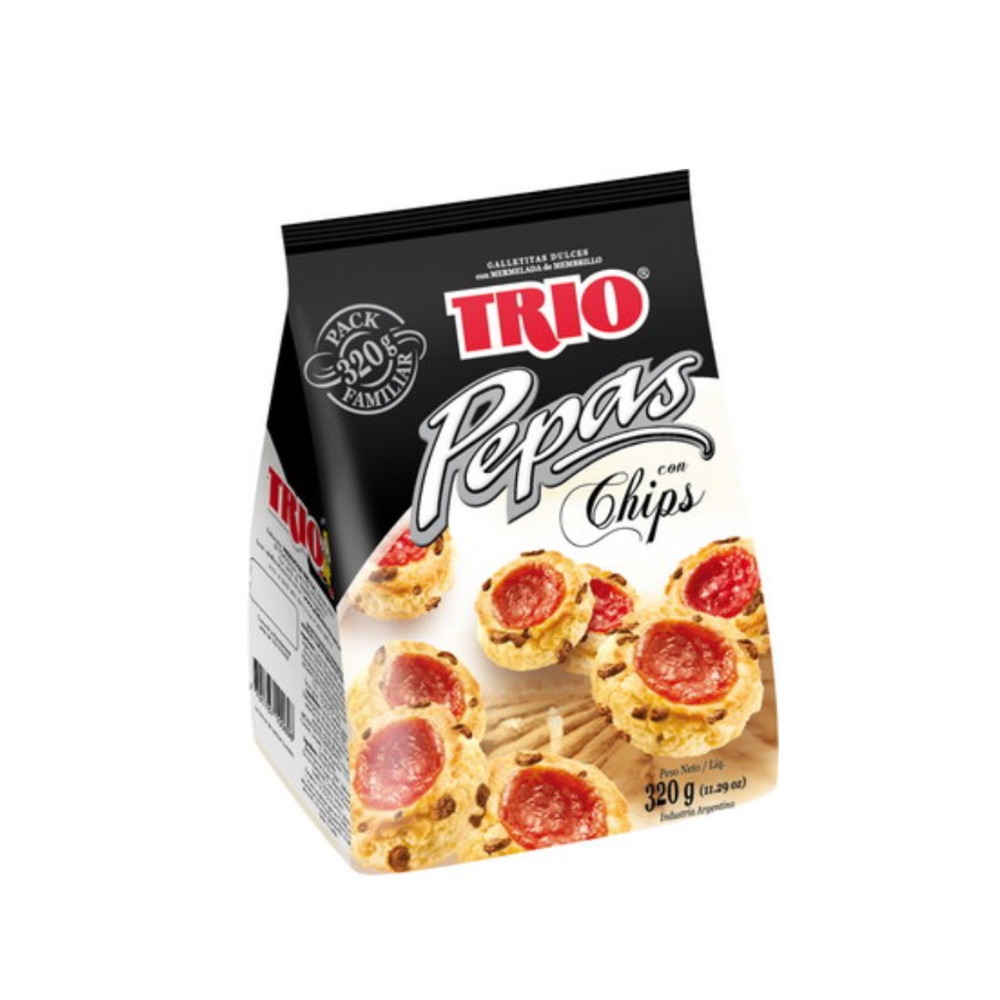 GALLETITAS TRIO PEPA C/CHIP 12X320G - Golozinas Luján