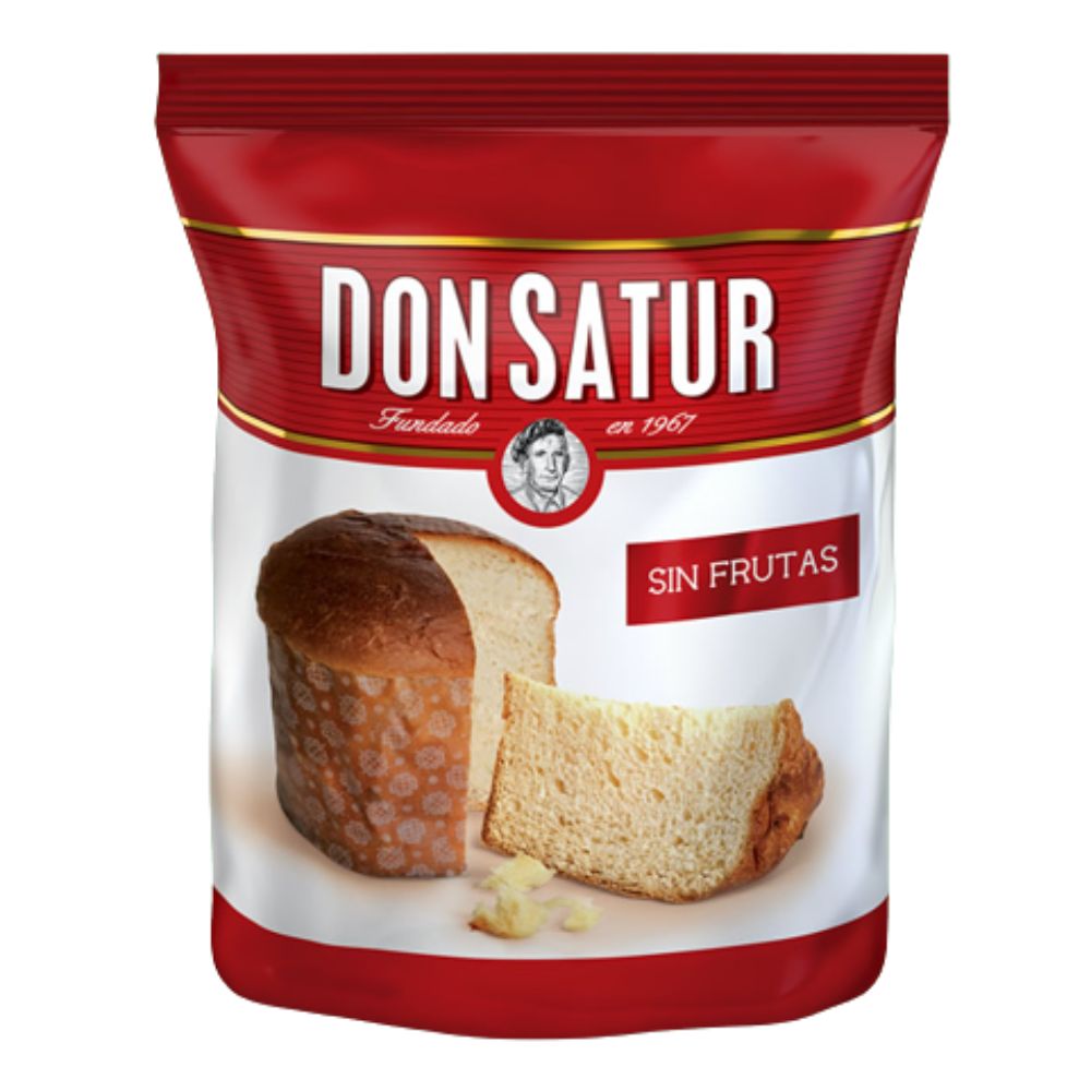 PAN DULCE DON SATUR S/FRUTA 6X400G - Golozinas Luján