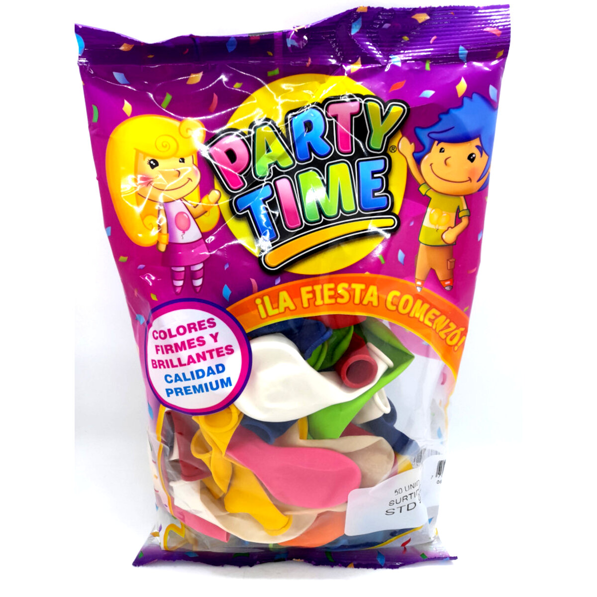 GLOBOS PARTY TIME LISO X 50U - Golozinas Luján