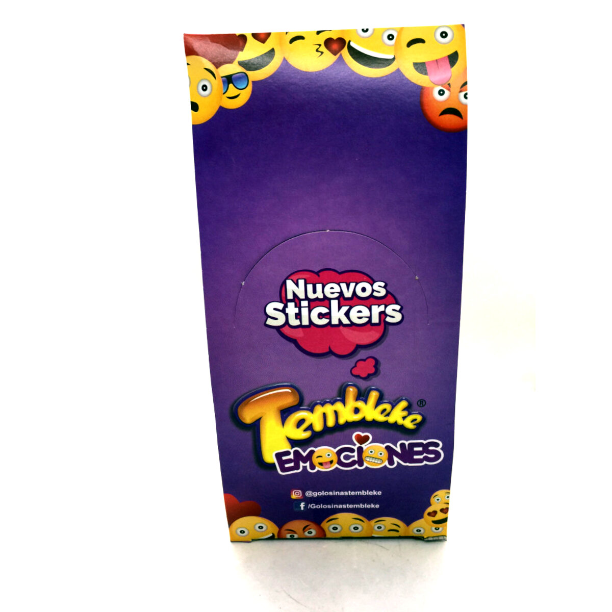 TEMBLEKE CAJA EMOCIONES X 12 DIS STICKERS - Golozinas Luján