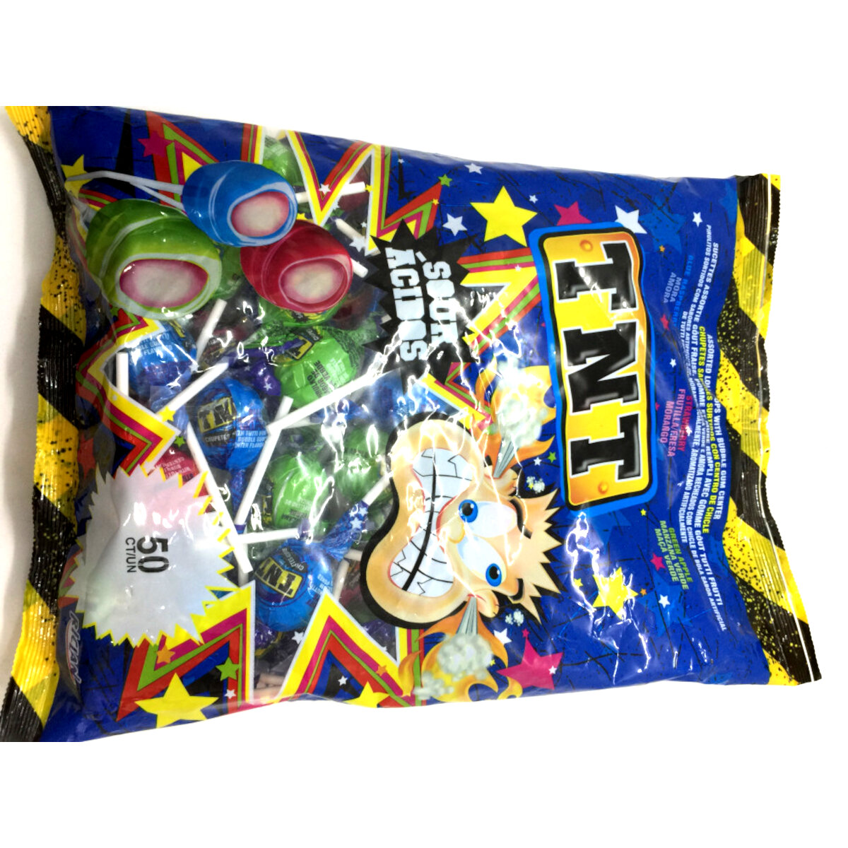 CHUP TNT ACIDOS RELL. C/CHICLE X 50u - Golozinas Luján