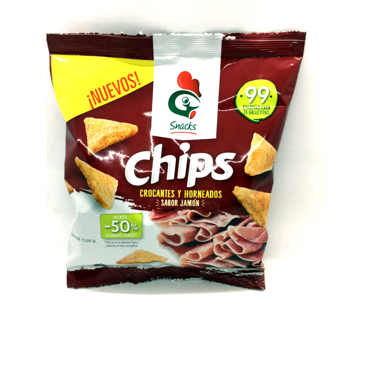 GALL GALLO SNACKS CHIPS JAMON 100G - Golozinas Luján